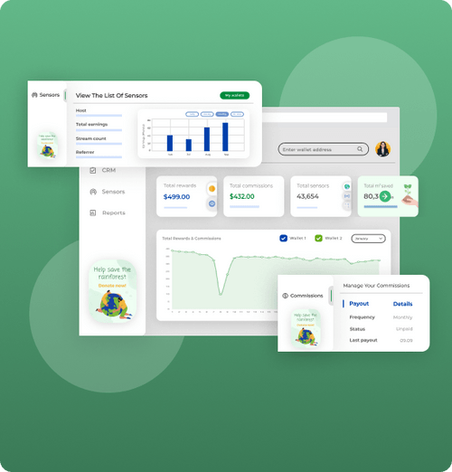 Set up a microservice using node.js and react.js.